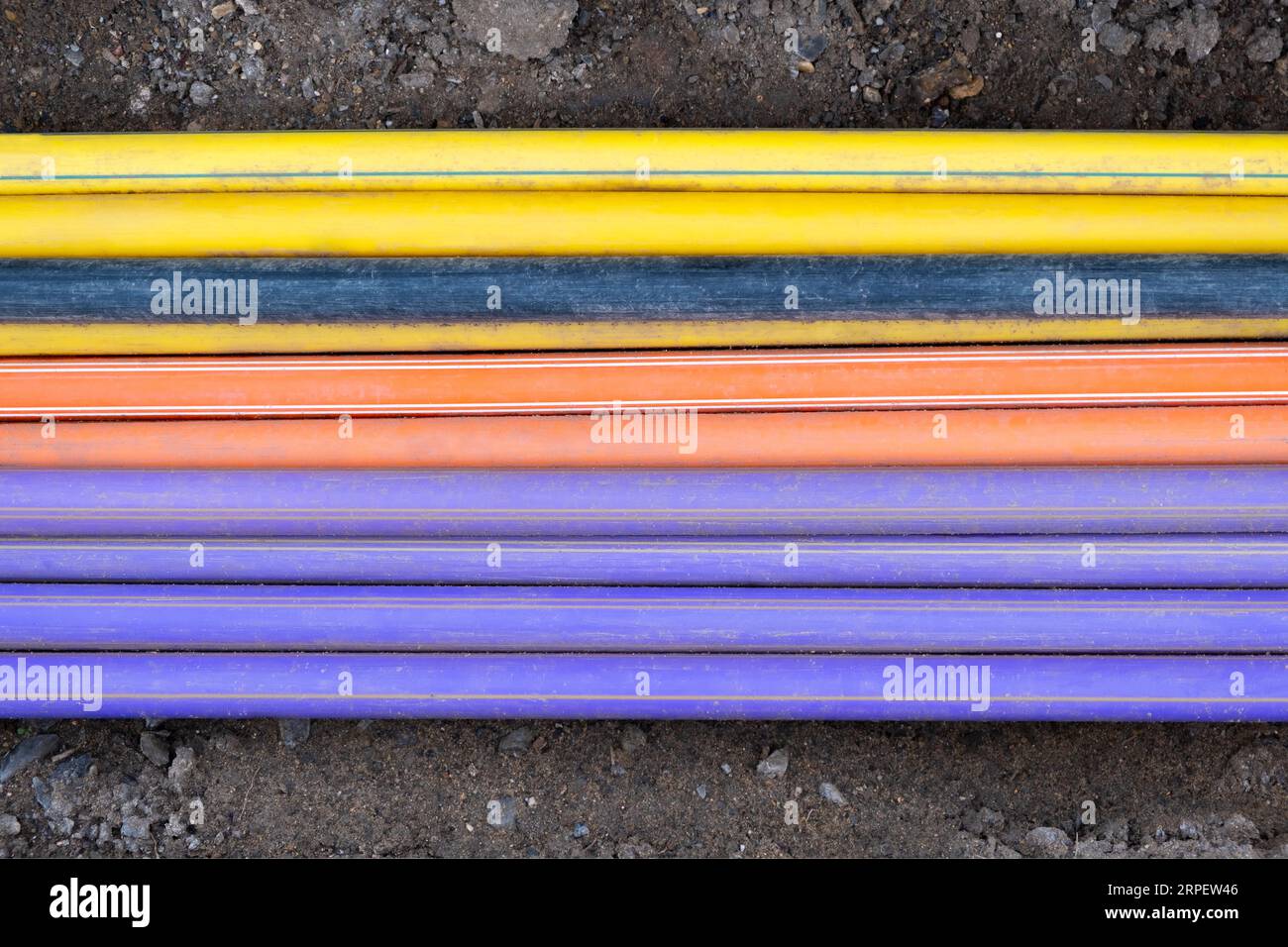 underground electric cable infrastructure communication installation ...