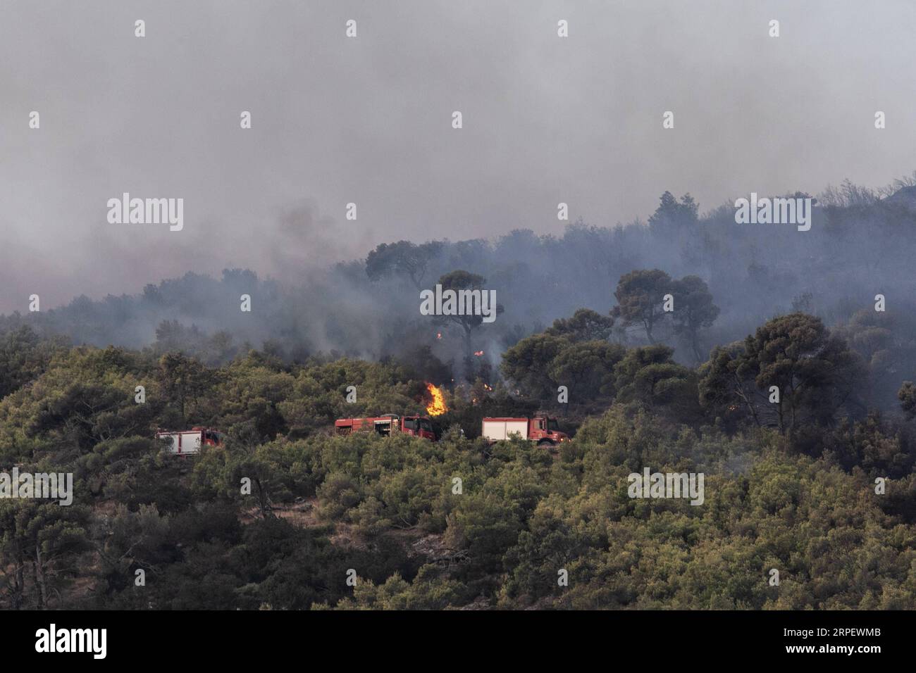Grece athens wildfire hi-res stock photography and images - Alamy