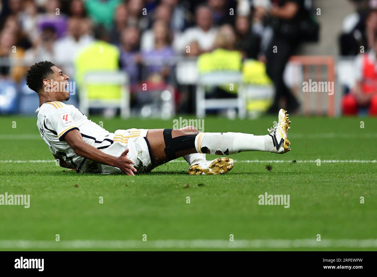 Jude Bellingham of Real Madrid Cf injured during the La Liga match ...