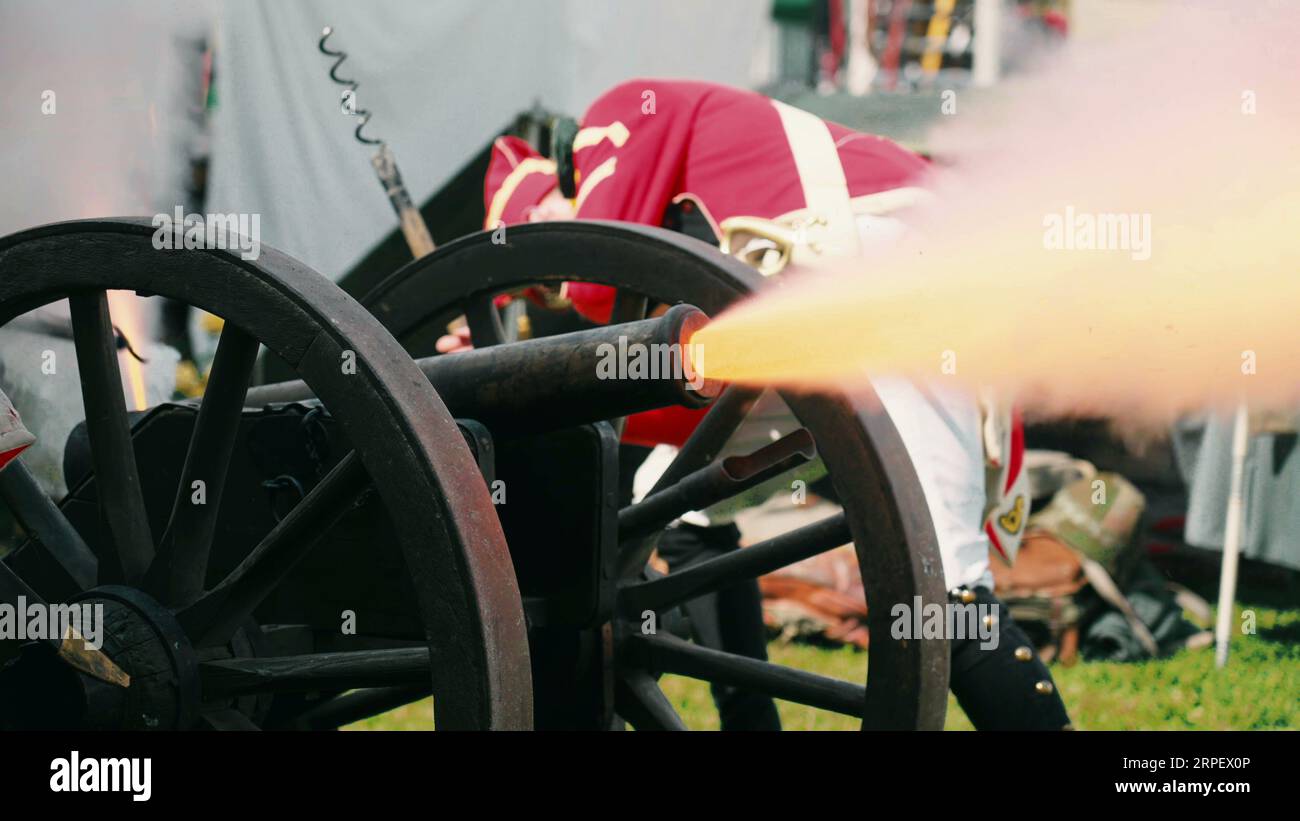 Weapon discharge blast hi-res stock photography and images - Alamy