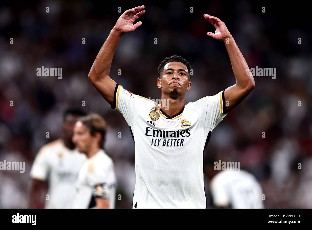 Jude Bellingham of Real Madrid Cf celebrates after scoring a goal ...