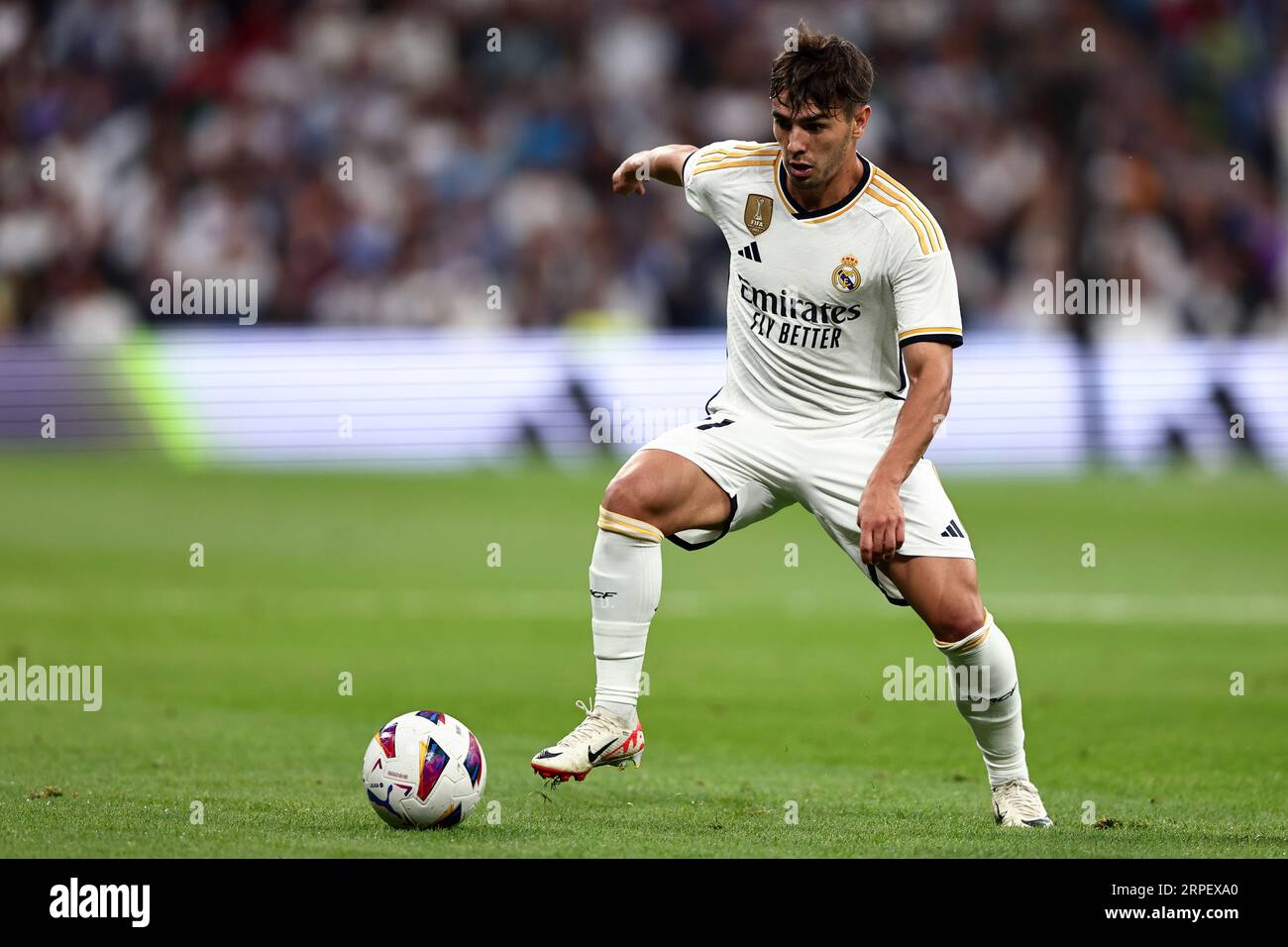 Brahim Diaz of Real Madrid Cf in action during the La Liga match ...