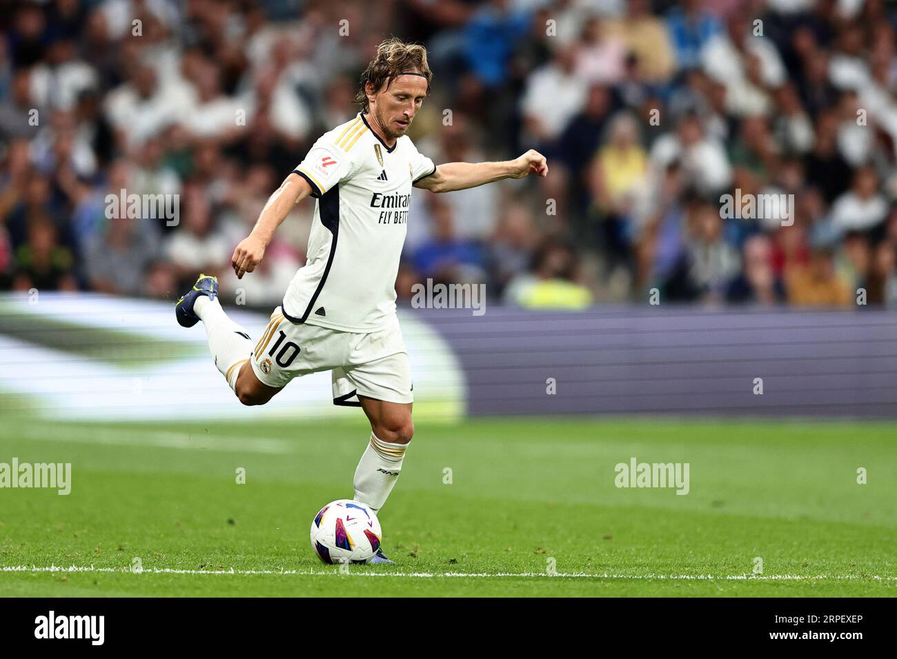 Luka Modric of Real Madrid Cf in action during the La Liga match ...