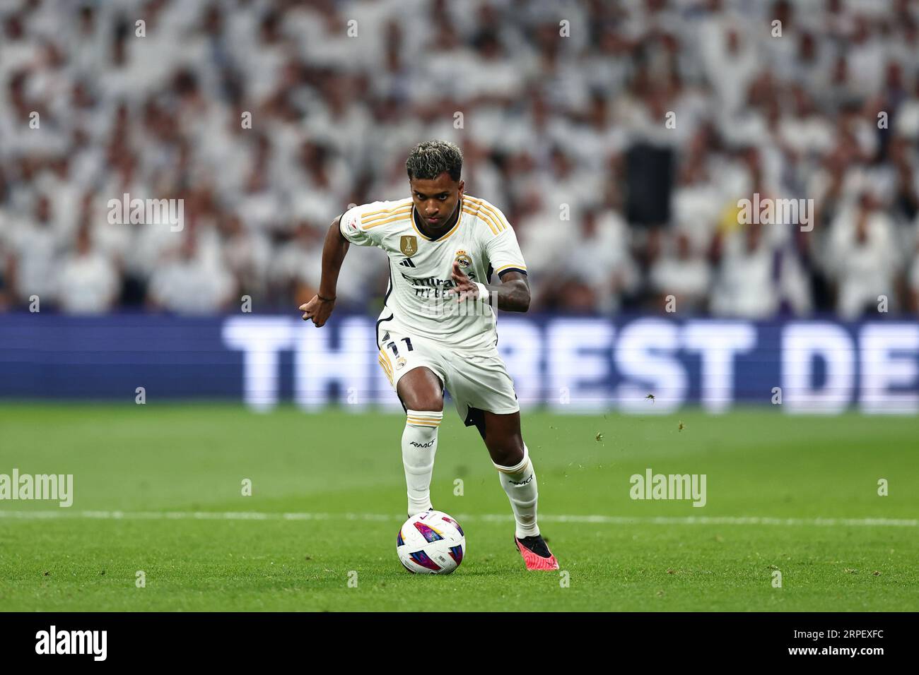 Rodrygo of Real Madrid Cf in action during the La Liga match beetween ...