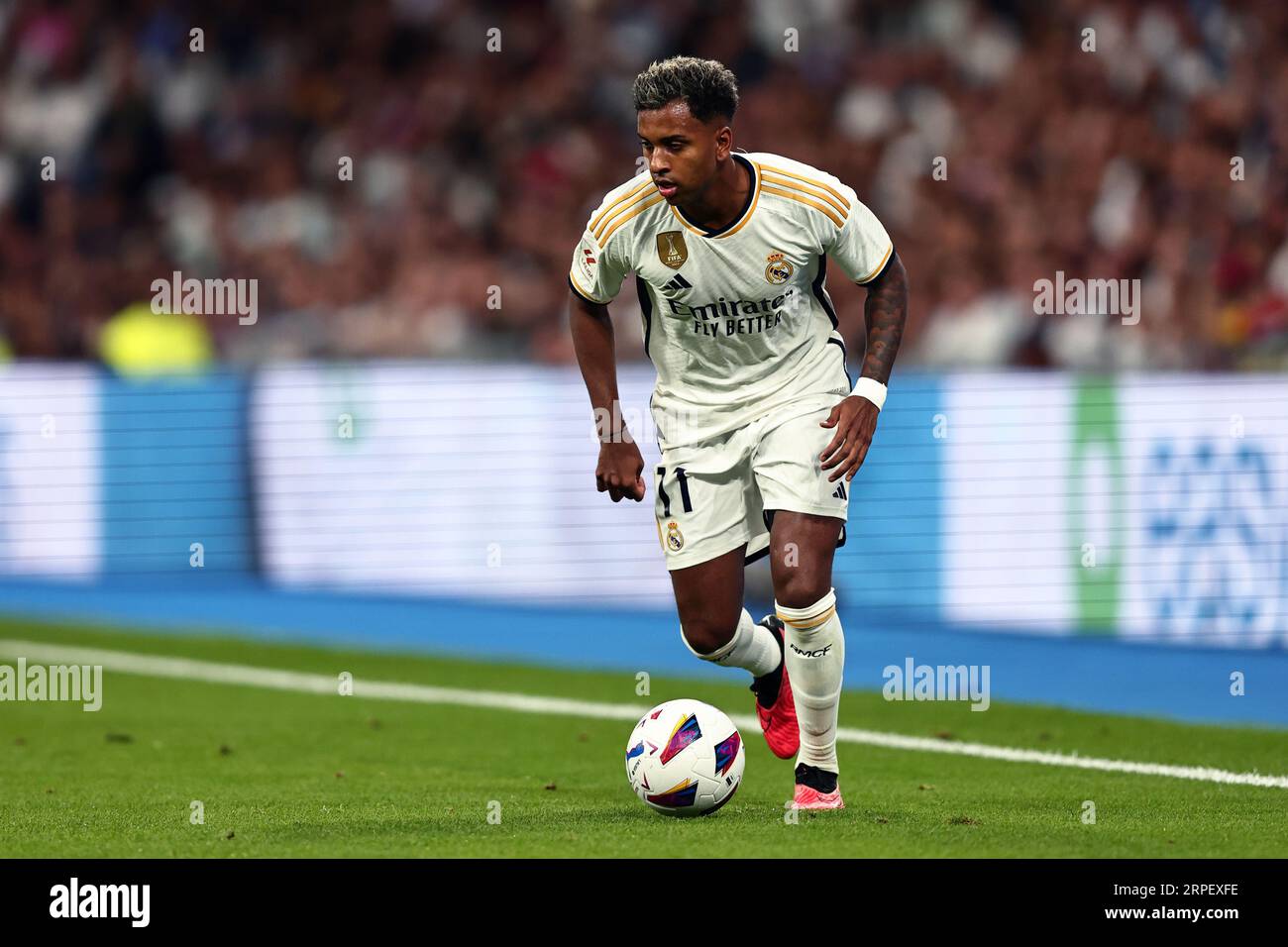 Rodrygo of Real Madrid Cf in action during the La Liga match beetween ...