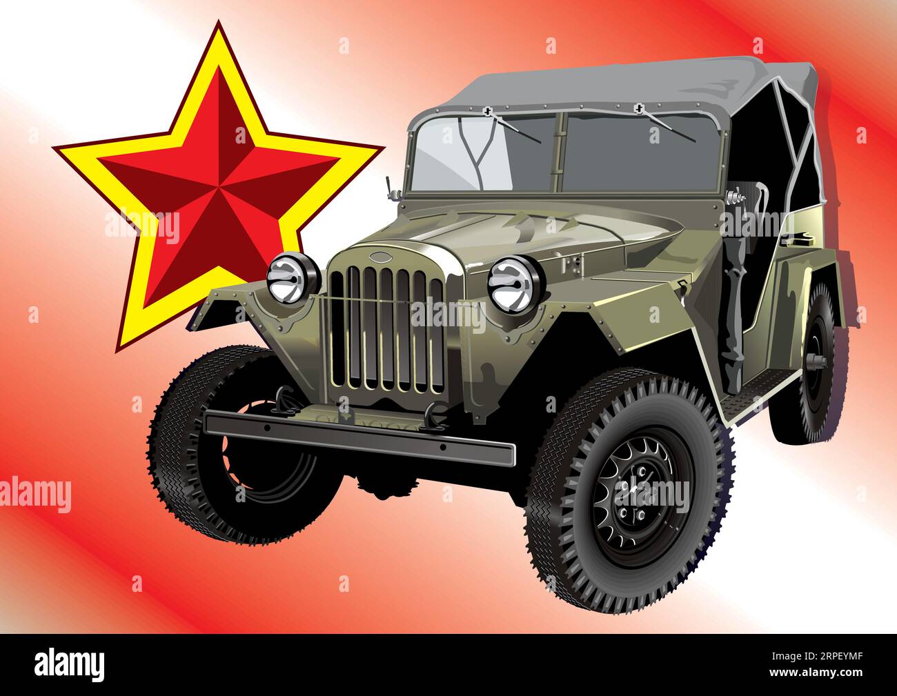 Old military car Stock Vector Images - Alamy