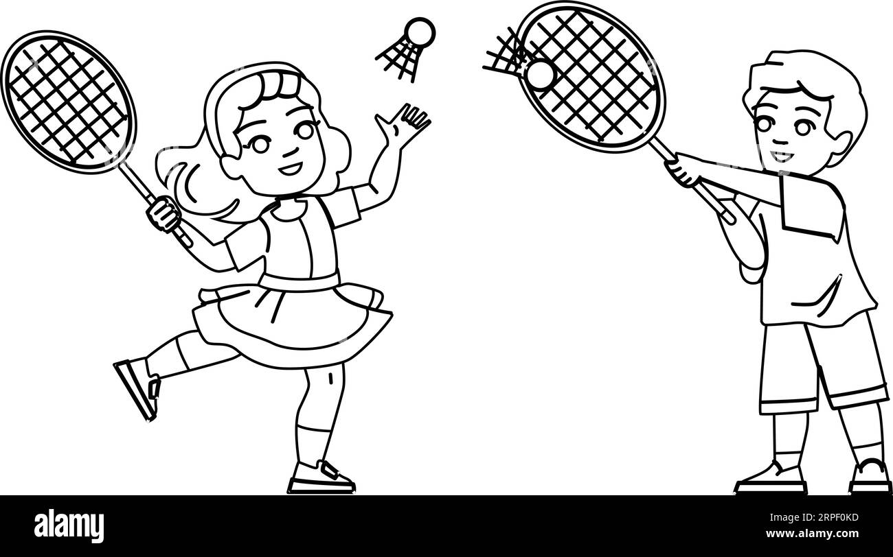 Badminton Black And White Clipart Badminton Sketch Black And White