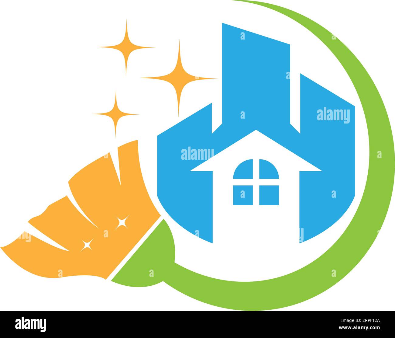 Cleaning service logo icon design illustration Stock Vector Image & Art ...