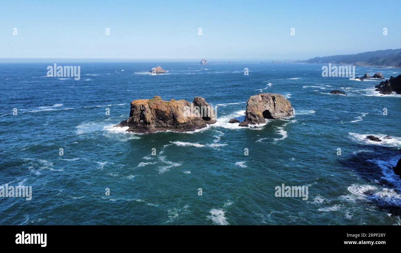 Aerial photo sea stack hi-res stock photography and images - Alamy
