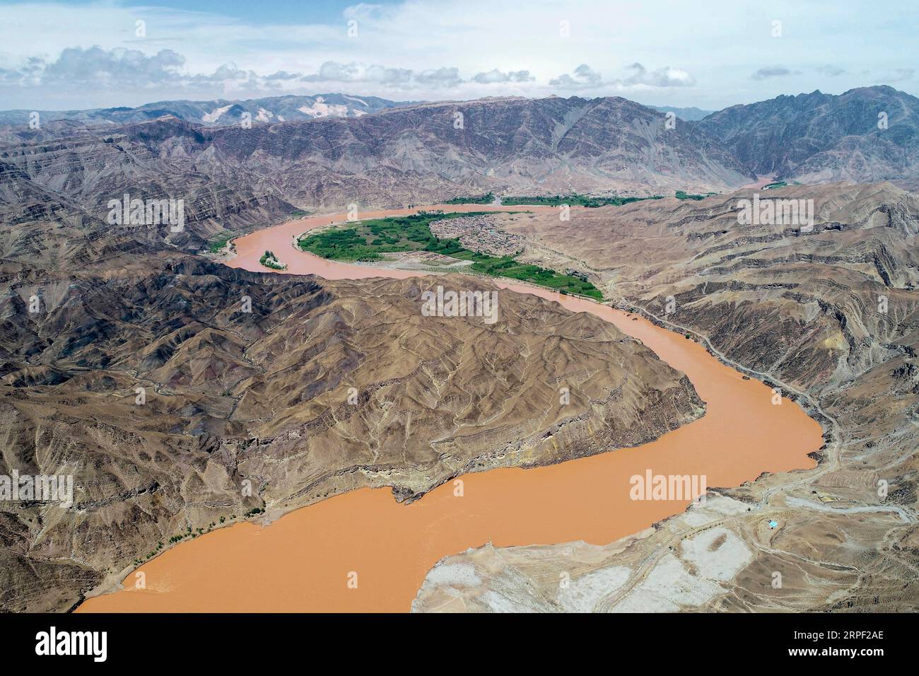 (190910) -- BEIJING, Sept. 10, 2019 -- Aerial photo taken on May 9 ...