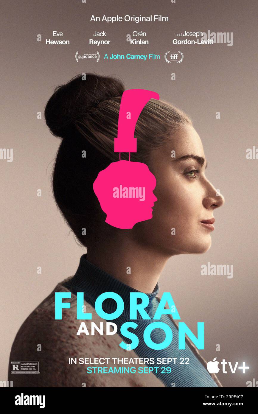 Flora and Son poster Eve Hewson Stock Photo - Alamy