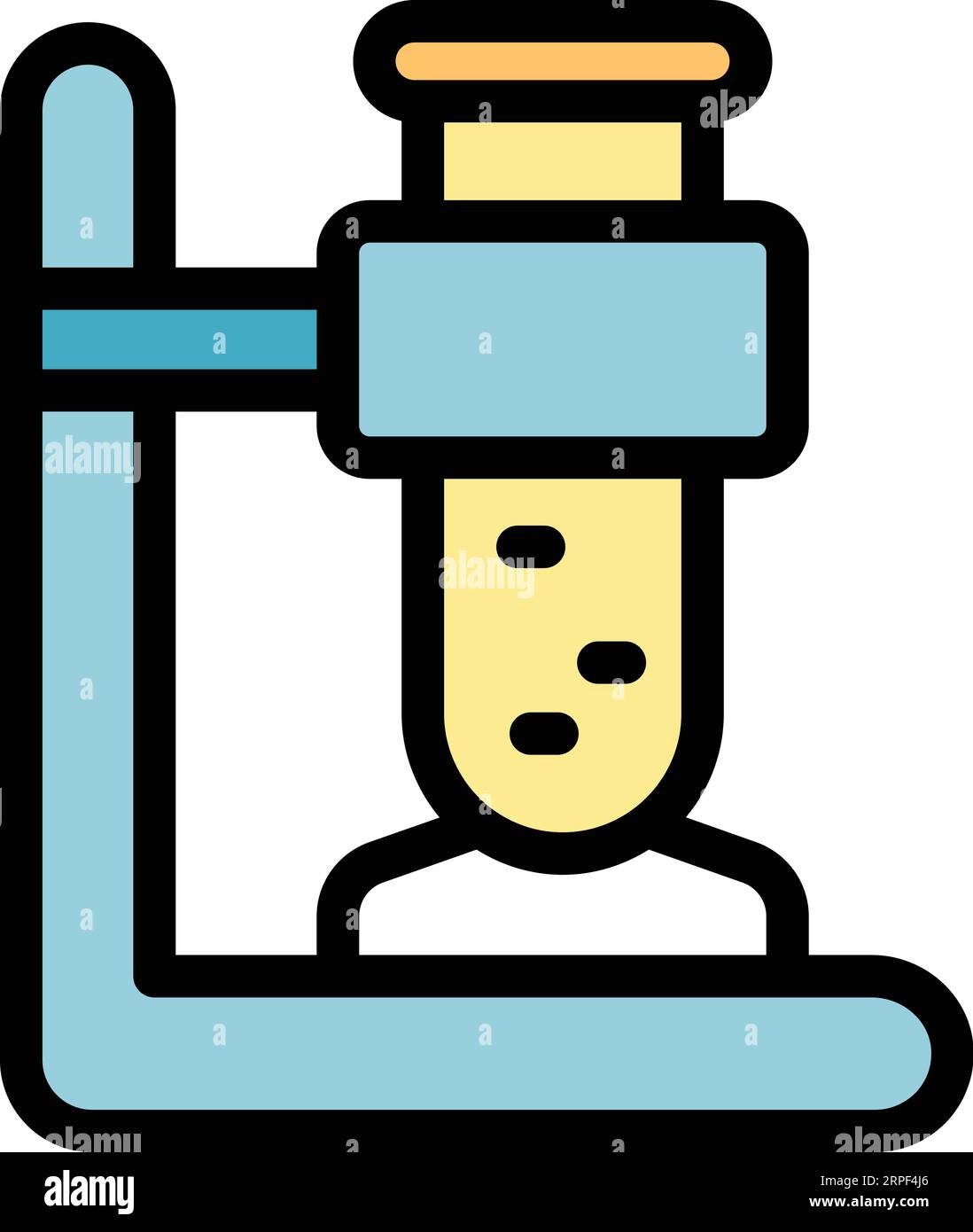 Biological test tube icon outline vector. Research energy. Space ...