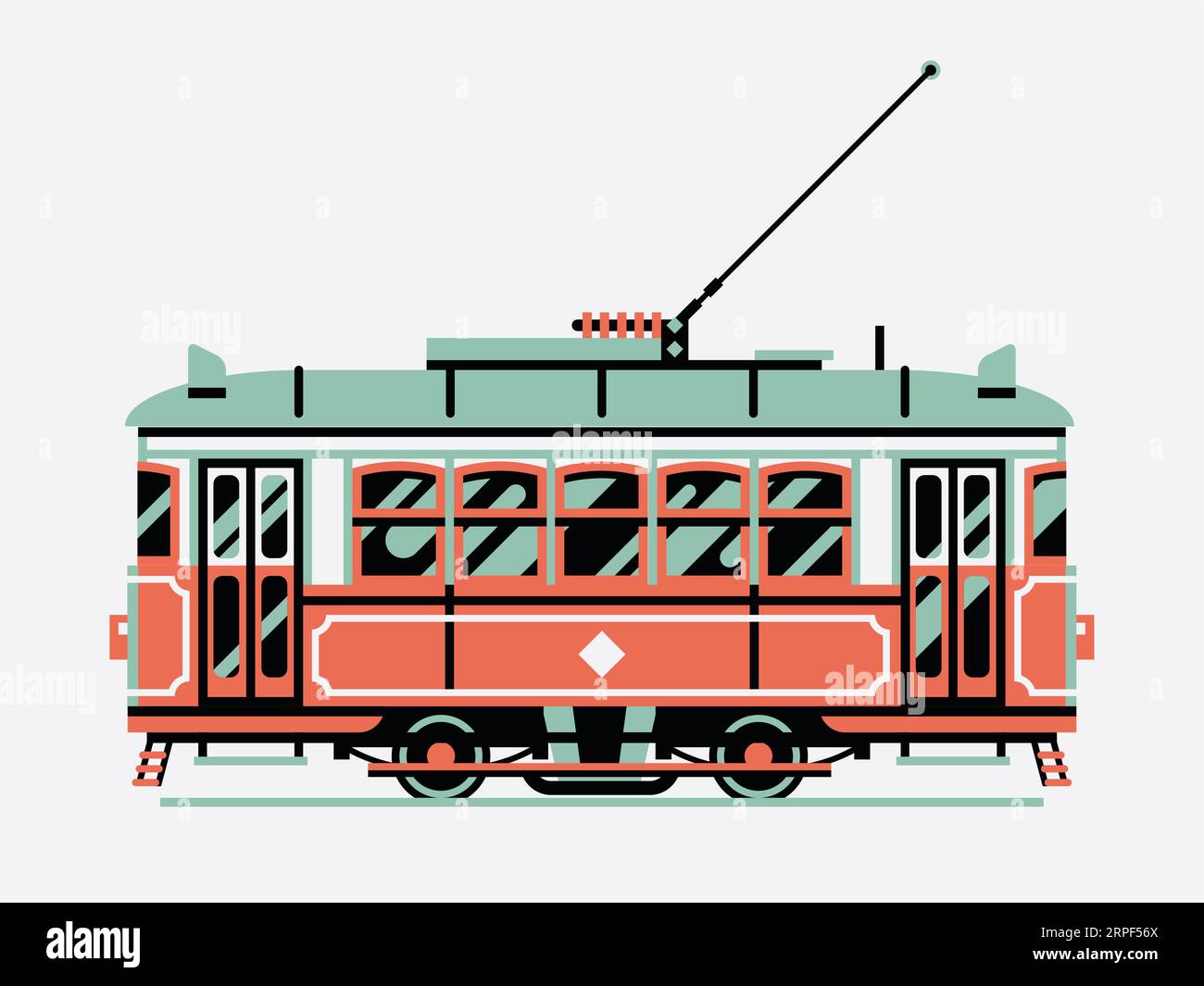 Metropolitan tram Stock Vector Images - Alamy