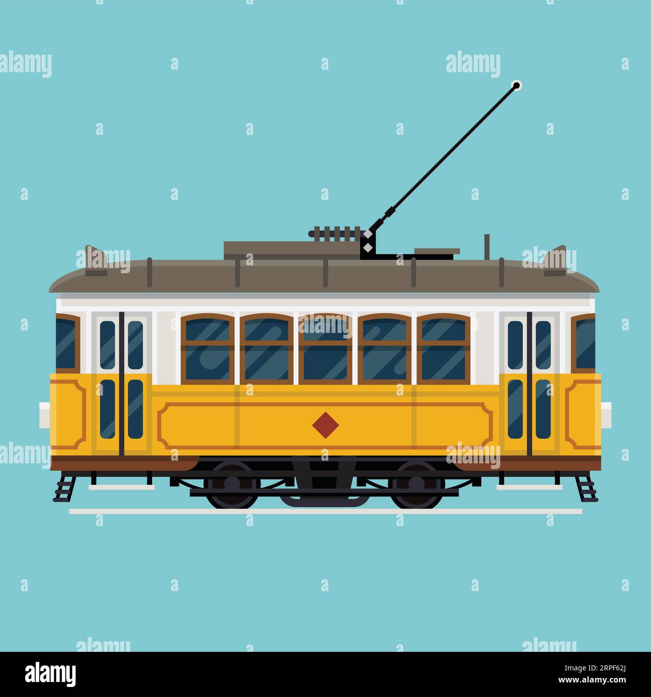 Metropolitan tram Stock Vector Images - Alamy
