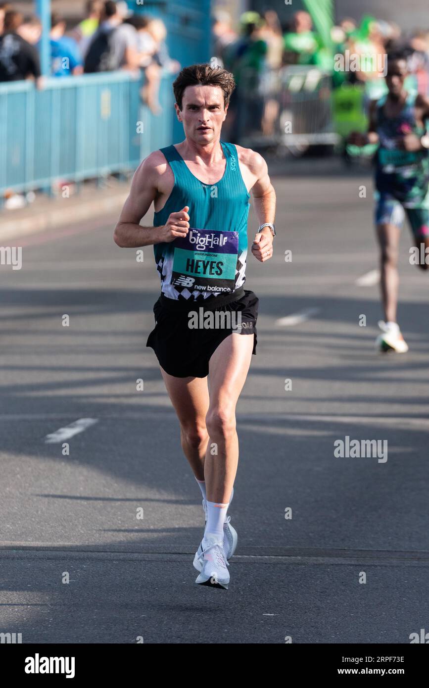Andrew Heyes competing in The Big Half, half marathon organised by ...