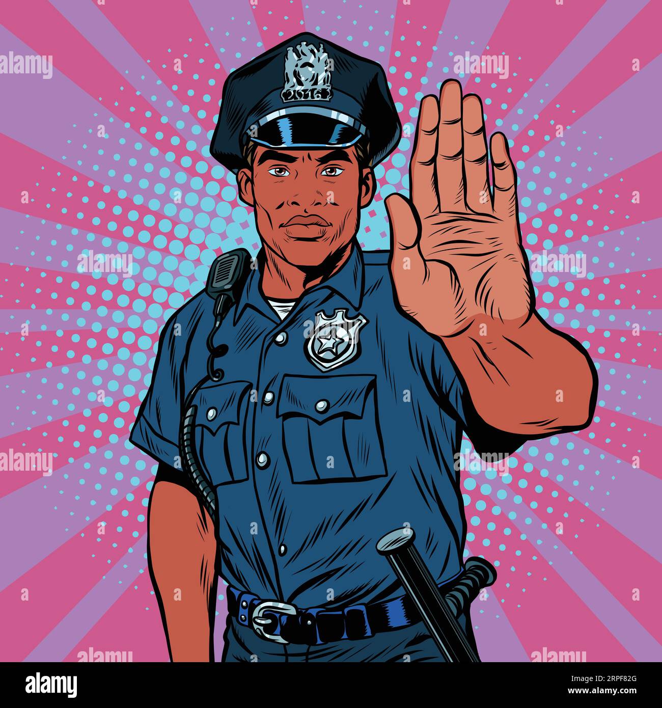 Police stop retro hi-res stock photography and images - Alamy