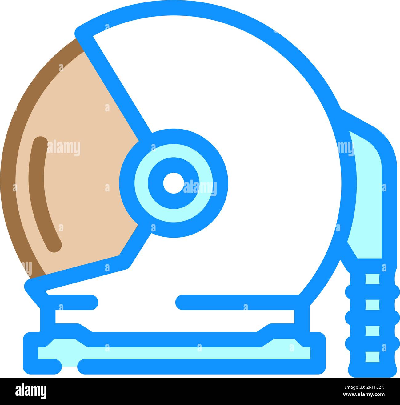 astronaut helmet hat cap color icon vector illustration Stock Vector ...