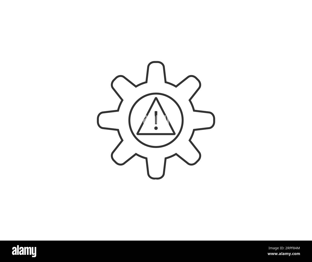 Risk management, warning icon. Vector illustration Stock Vector Image ...