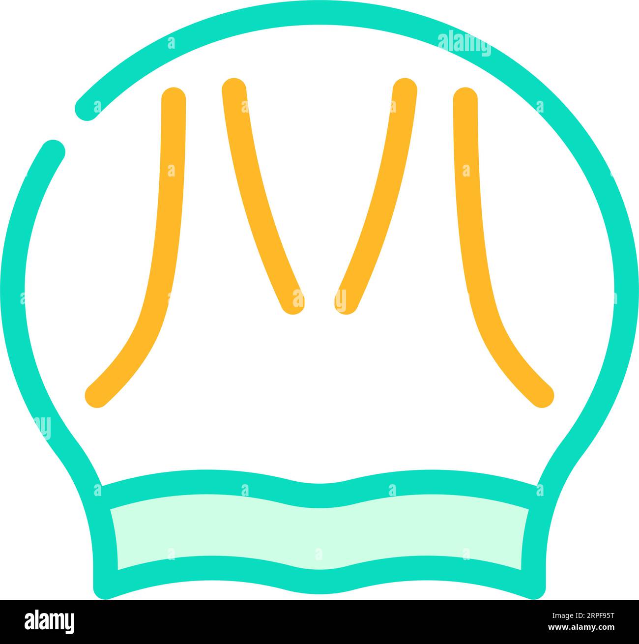 swim hat cap color icon vector illustration Stock Vector Image & Art ...