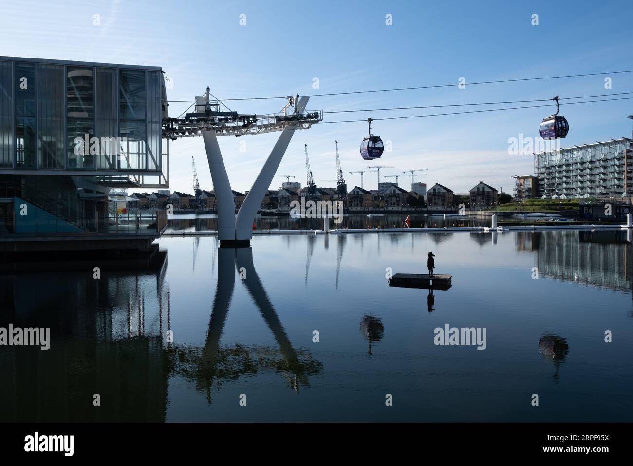 London Cable Car station Royal Docks Stock Photo - Alamy