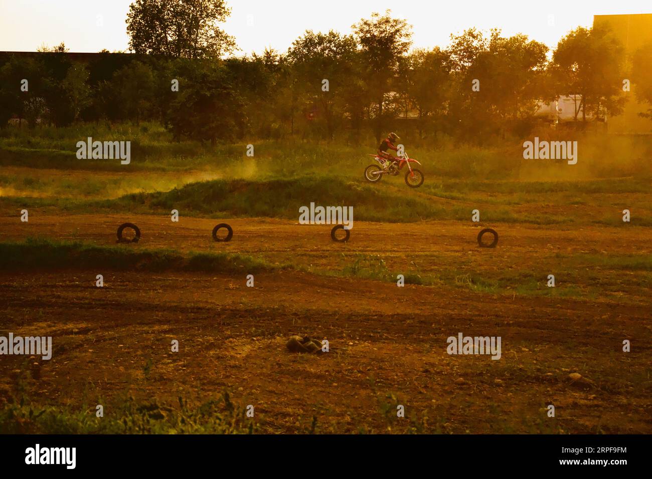 Motor bike sunset hi-res stock photography and images - Alamy