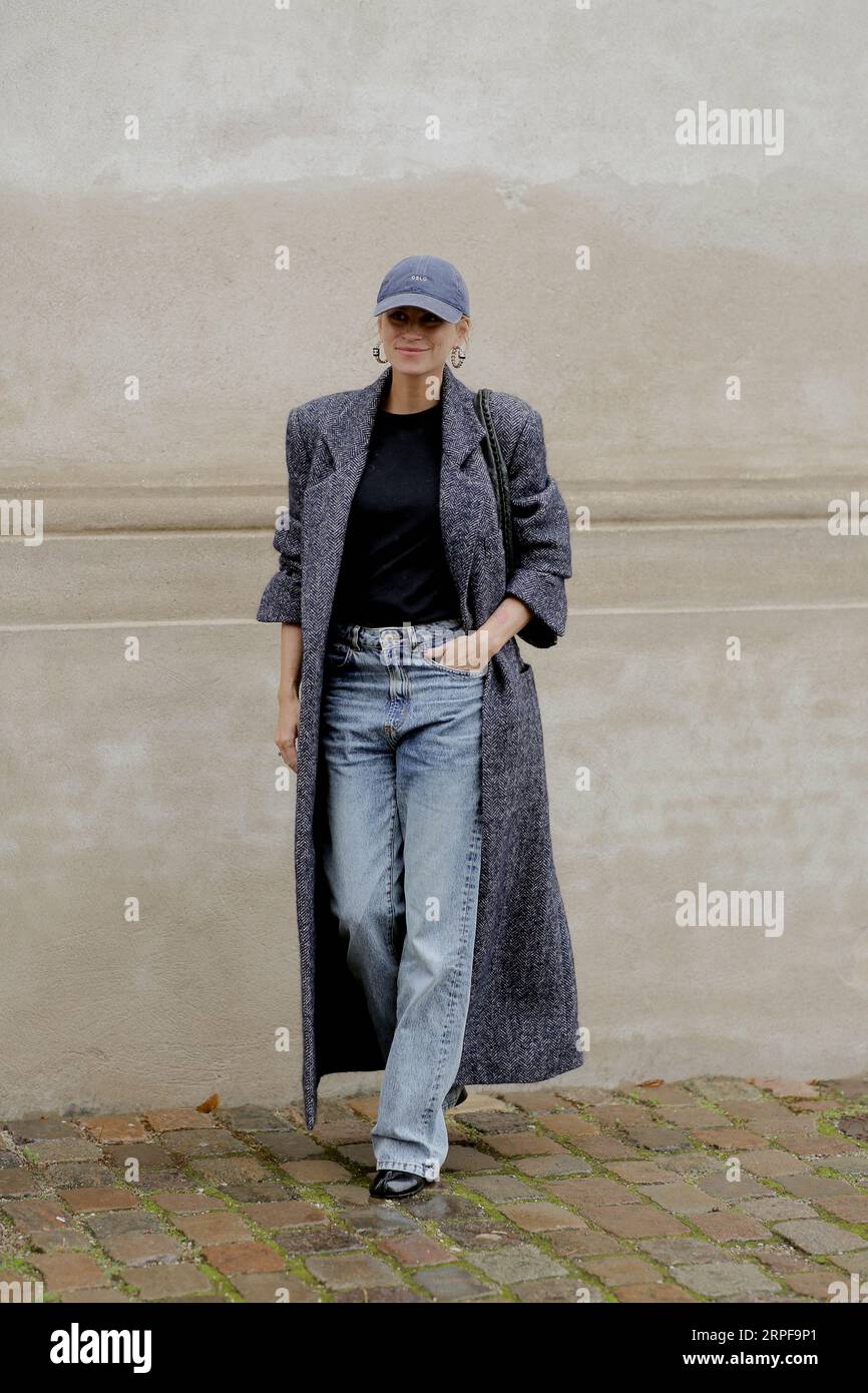 Copenhagen, Denmark. 09th Aug, 2023. Street style, Tine Andrea arriving ...