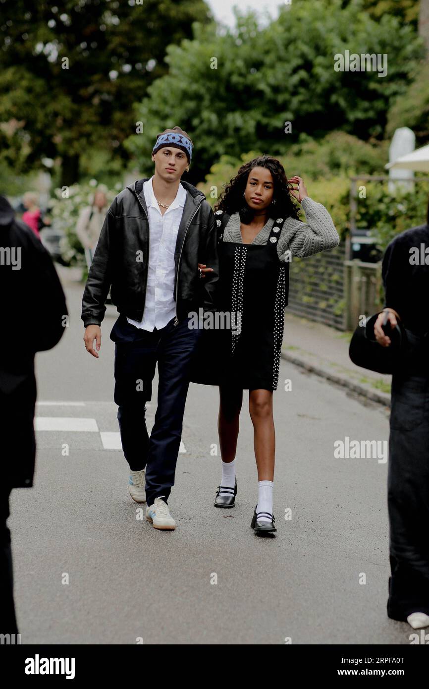 Copenhagen, Denmark. 09th Aug, 2023. Street style, Iwana Cristal and ...