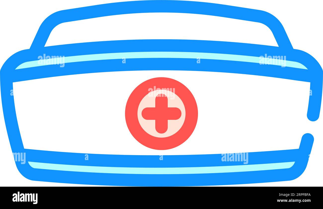 nurse hat cap color icon vector illustration Stock Vector Image & Art ...