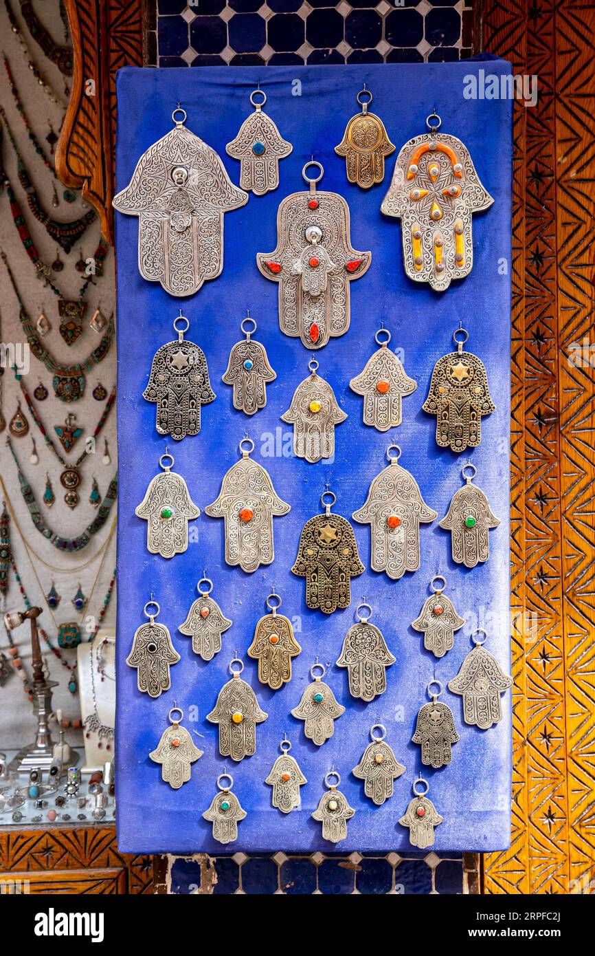 Morocco - Marrakech - UNESCO World Heritage - Hand of Fatima pendent ...