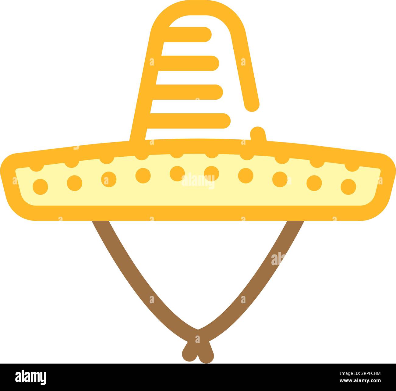 sombrero hat cap color icon vector illustration Stock Vector Image ...