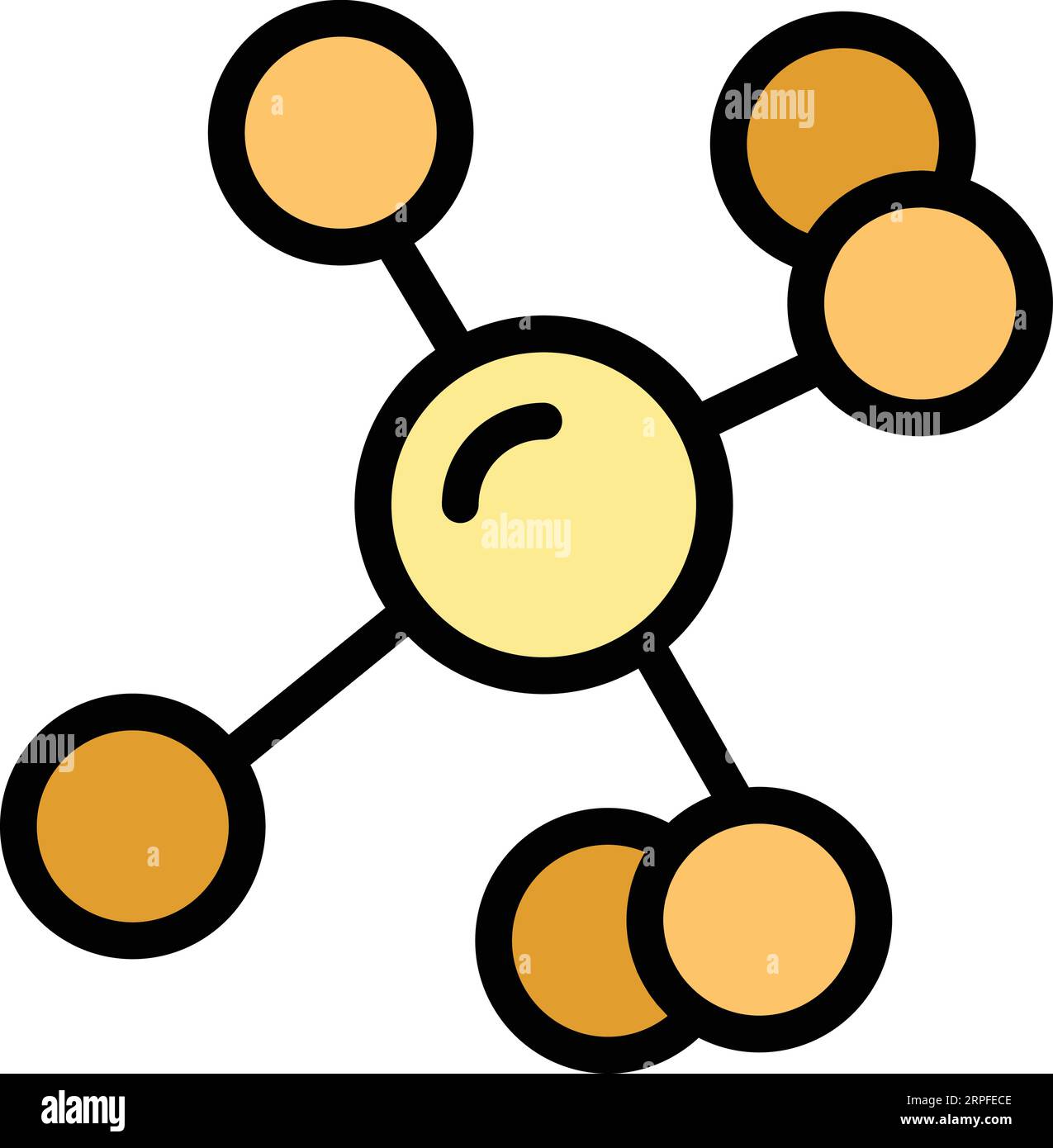 Natural dye formula icon outline vector. Eco label. Safe product color ...