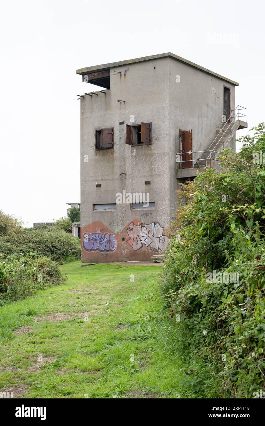 Wwii observation tower fort hi-res stock photography and images - Alamy
