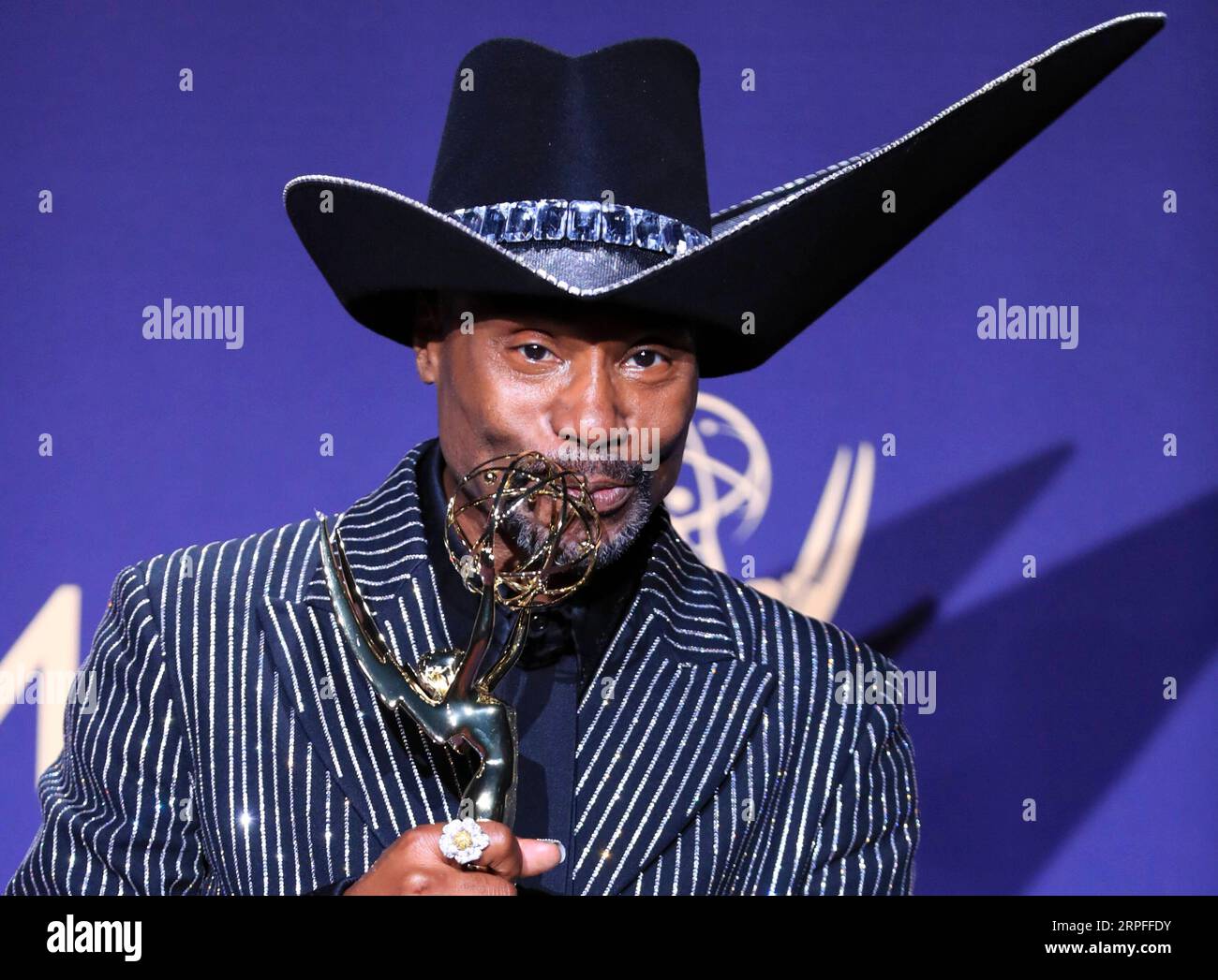 190923 -- LOS ANGELES, Sept. 23, 2019 -- Actor Billy Porter poses with ...