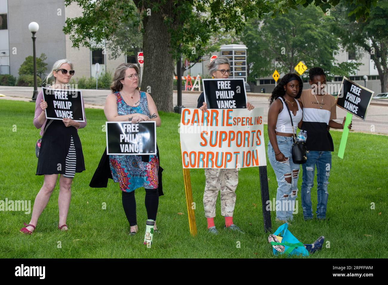 St. Paul, Minnesota. Protest for people who have been wrongly ...