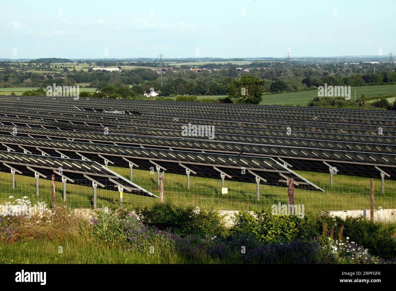 Solar power farm, Nottinghamshire, England, UK Stock Photo - Alamy