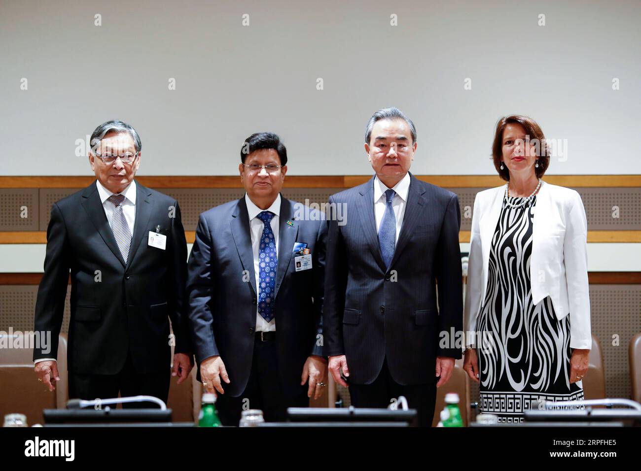 190924 -- UNITED NATIONS, Sept. 24, 2019 -- Chinese State Councilor and ...