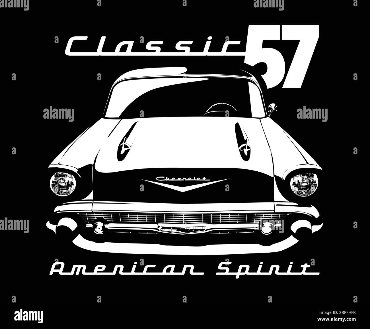 1957 chevy Stock Vector Images - Alamy