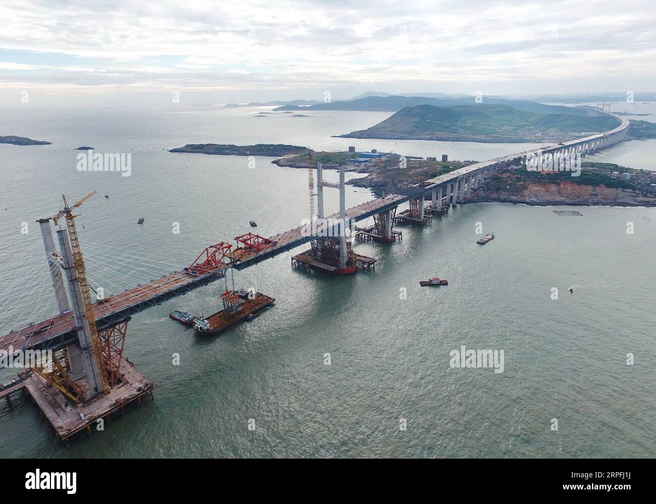 190925 -- FUZHOU, Sept. 25, 2019 -- Aerial photo taken on Sept. 21 ...