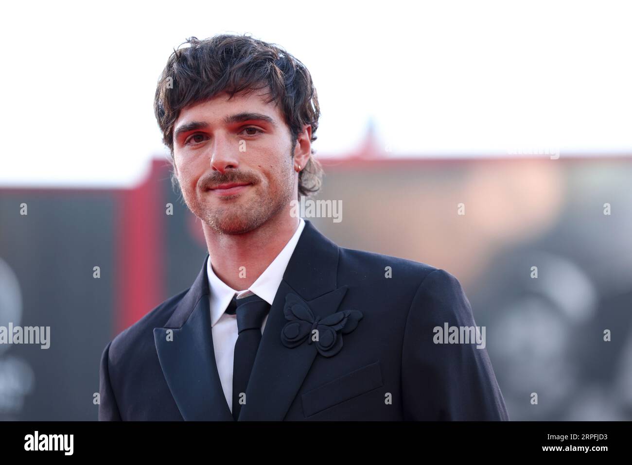 Jacob Elordi poses for photographers upon arrival for the premiere of ...