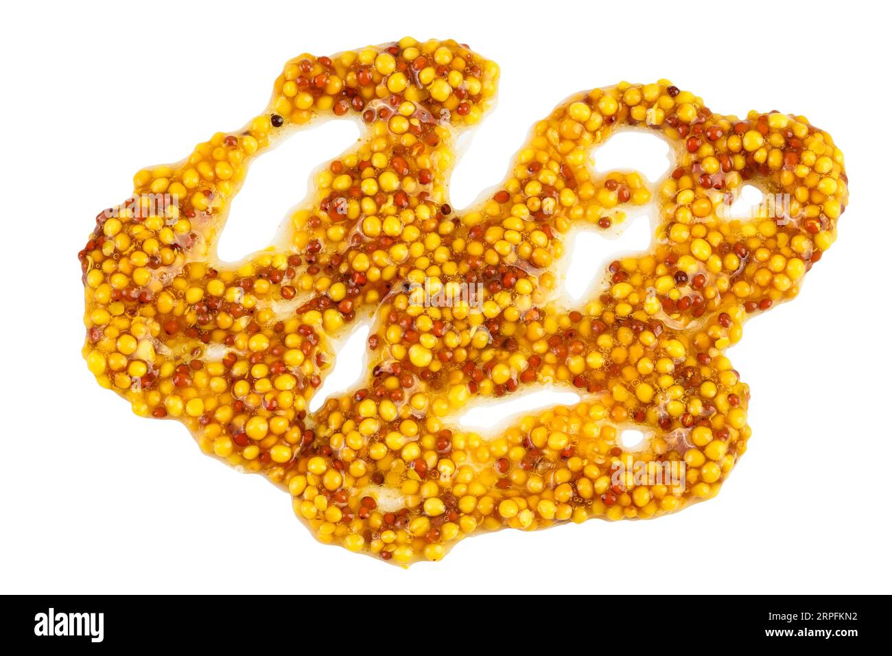 french mustard isolated on white background with full depth of field ...