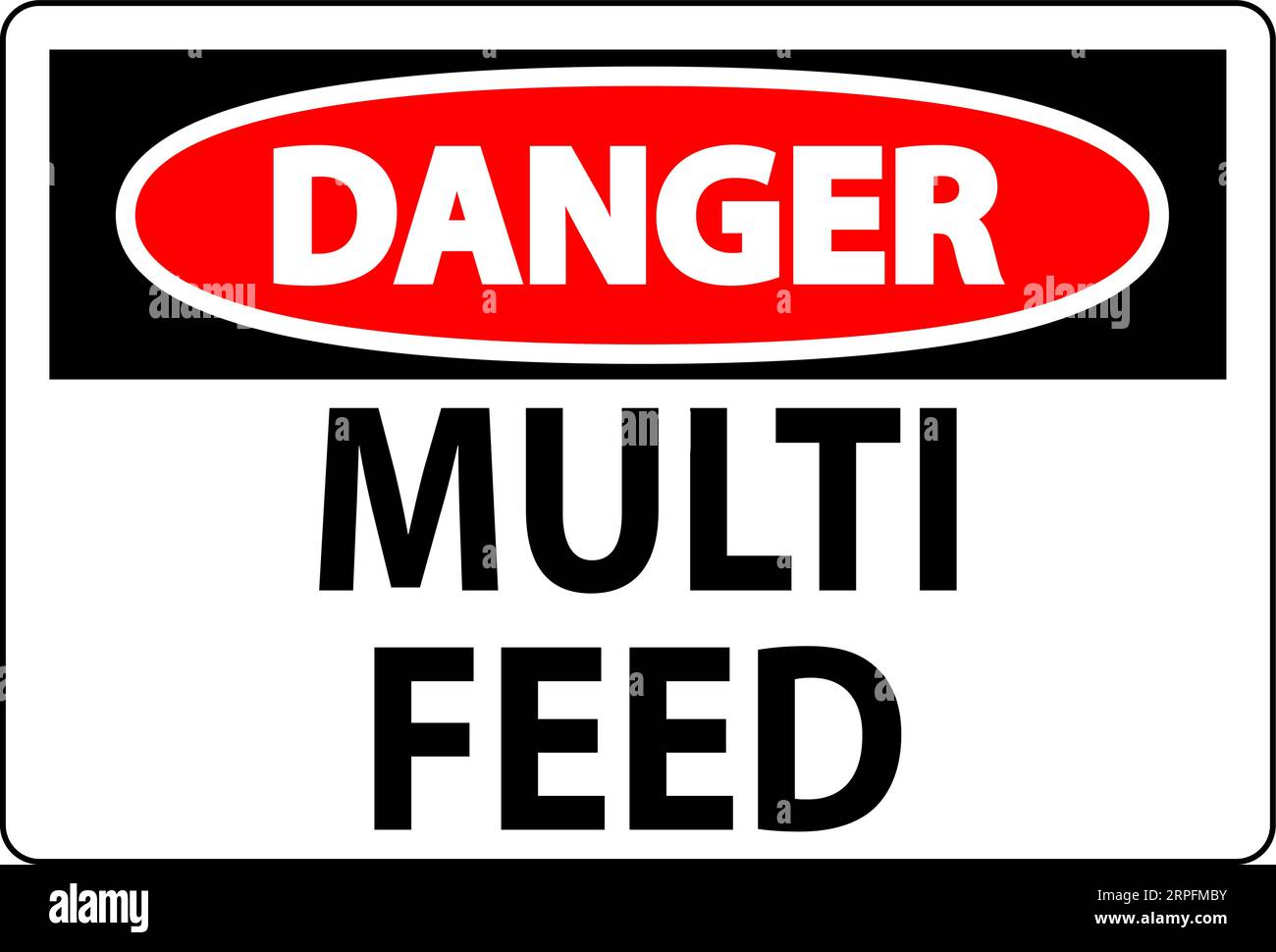 Sign forbidden to feed wild animal Stock Vector Images - Alamy