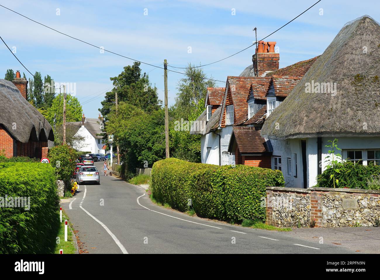 Chilbolton village hi-res stock photography and images - Alamy