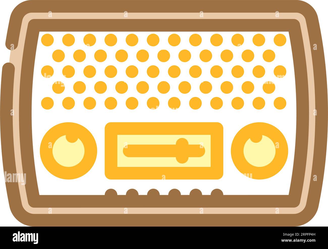 retro radio music color icon vector illustration Stock Vector Image ...