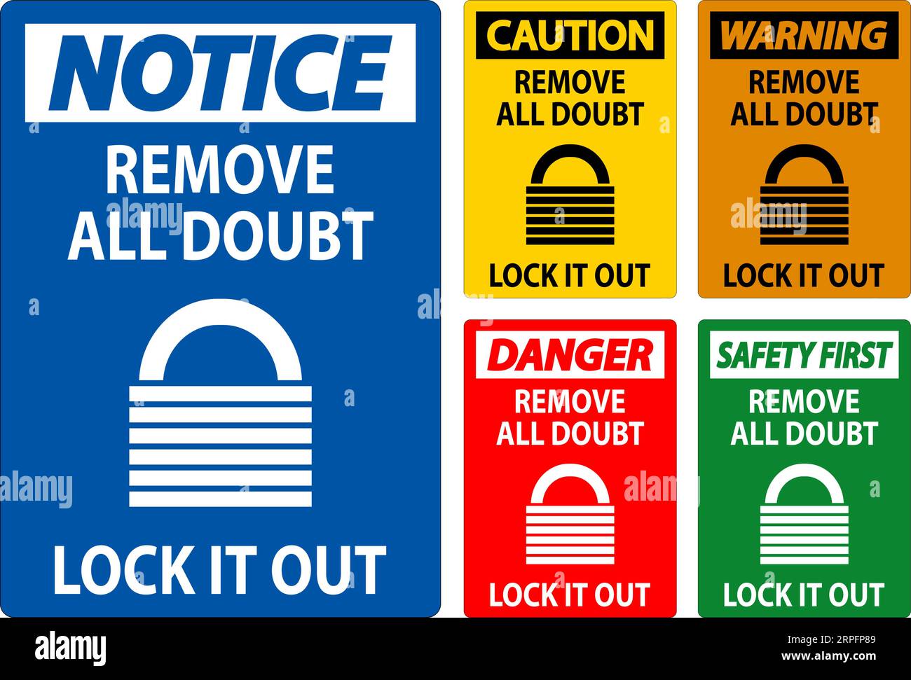 Lock out tag out sign Stock Vector Images - Alamy