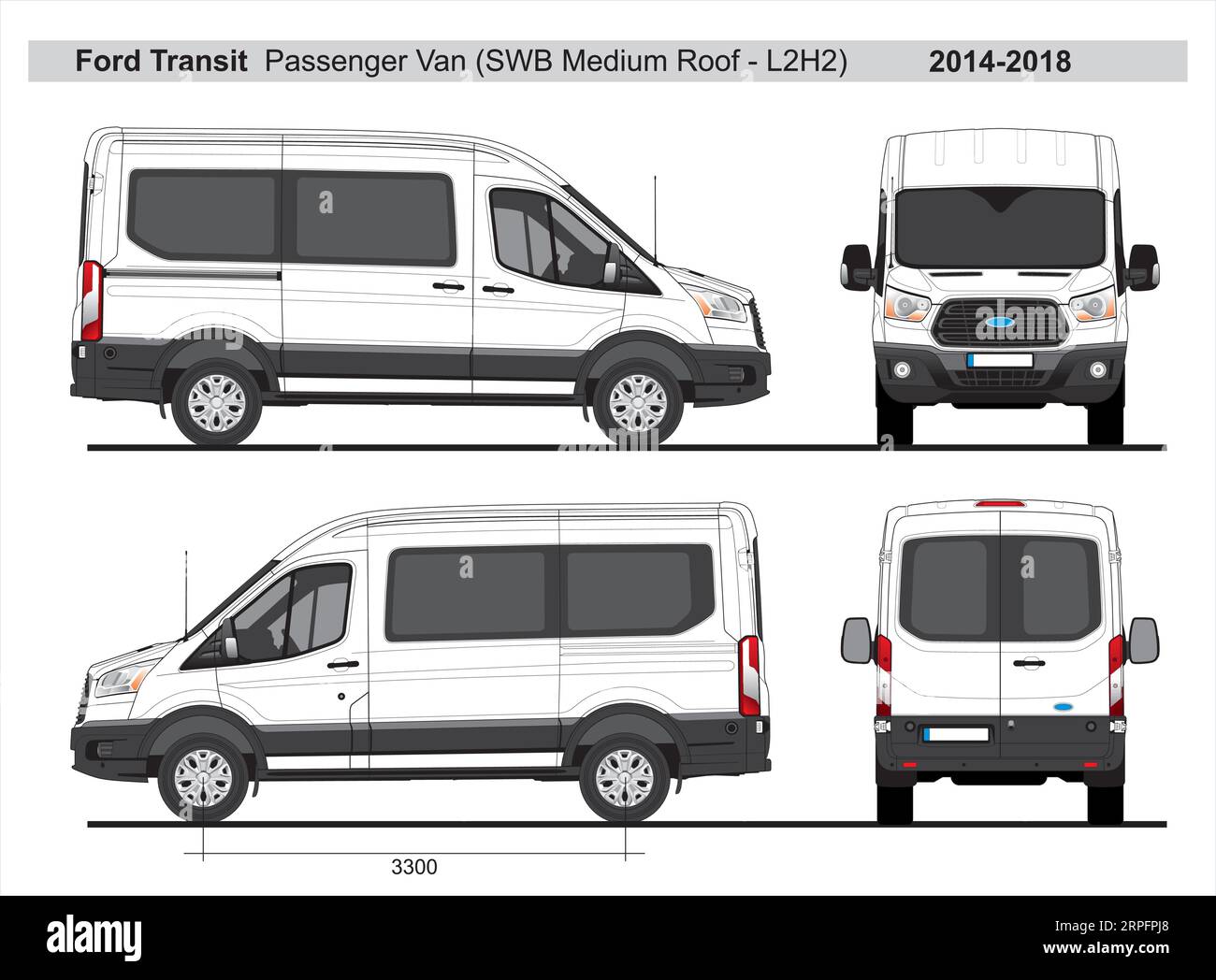 Ford transit van Stock Vector Images - Alamy