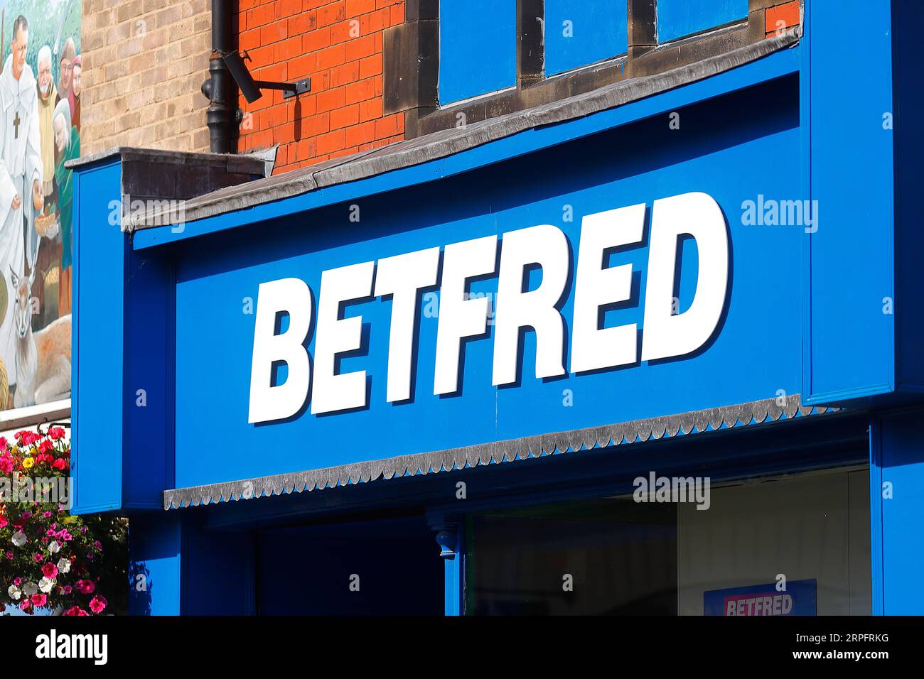 Betfred sign in Knaresborough,North Yorkshire,UK Stock Photo - Alamy
