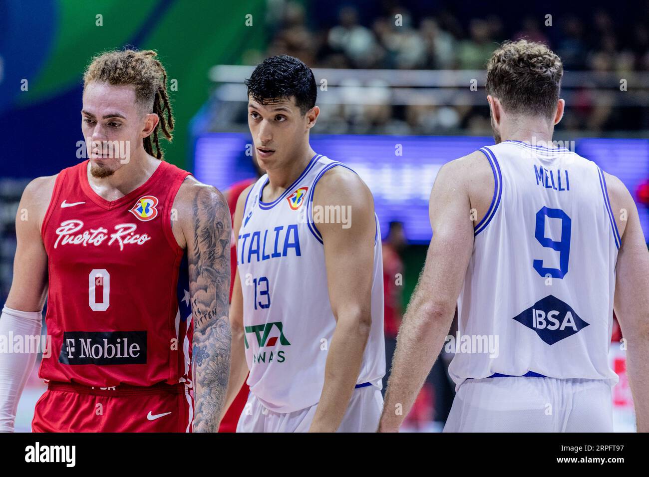 Manila, Philippines. 03rd Sep, 2023. Simone Fontecchio (C) and Nicolo ...