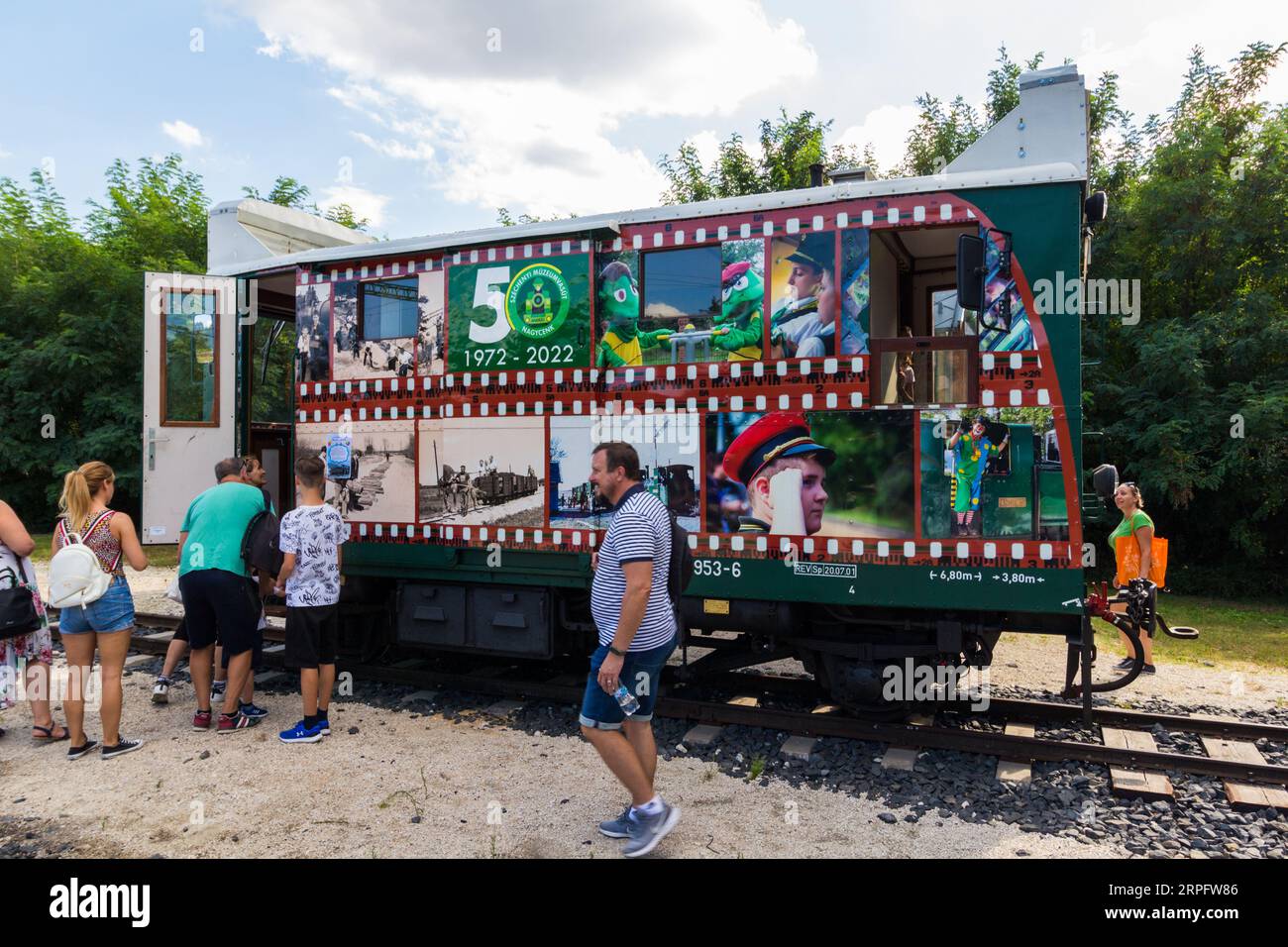 Dmot 953 railcar, manufactured in 1940, used by the Nagycenki Szechenyi ...