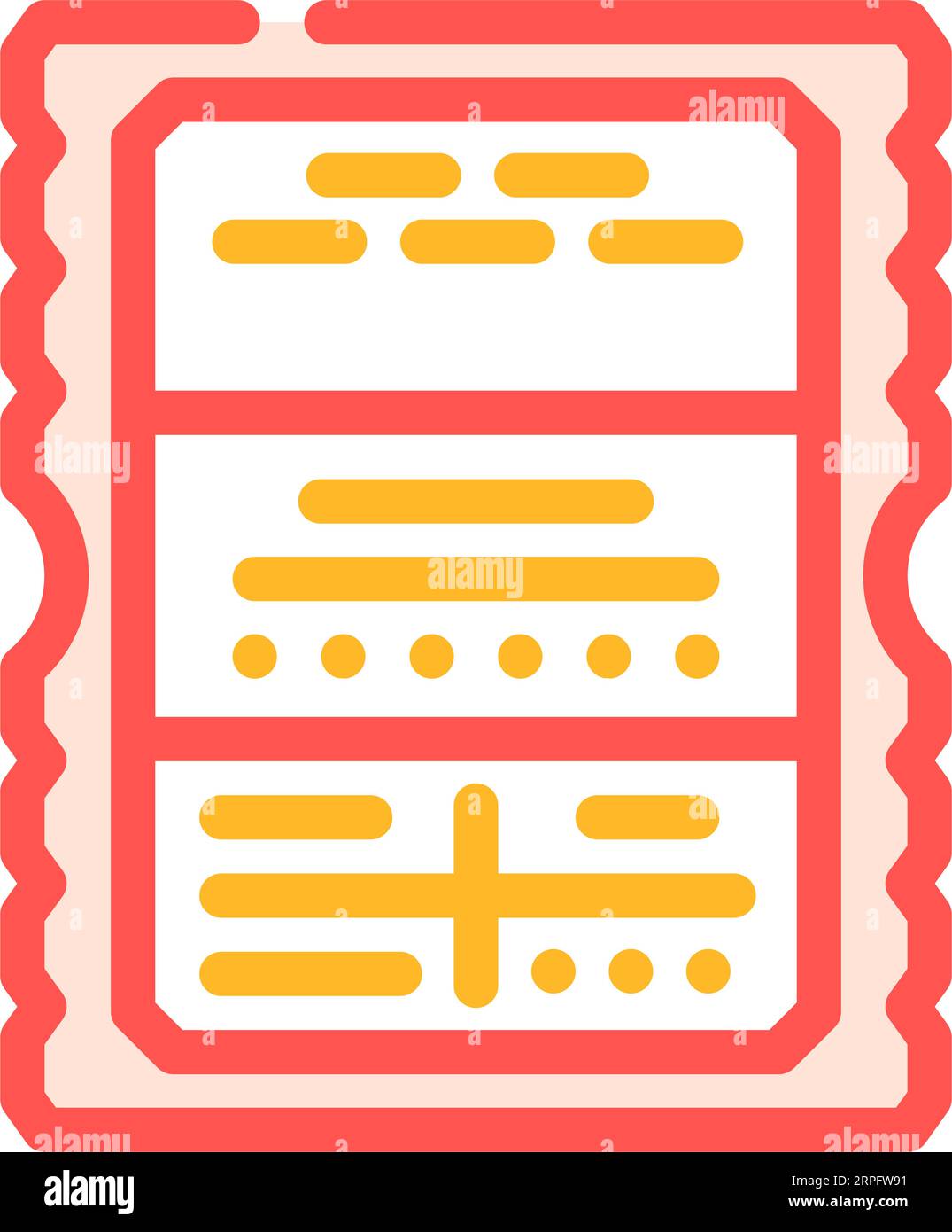 vintage concert ticket retro music color icon vector illustration Stock ...