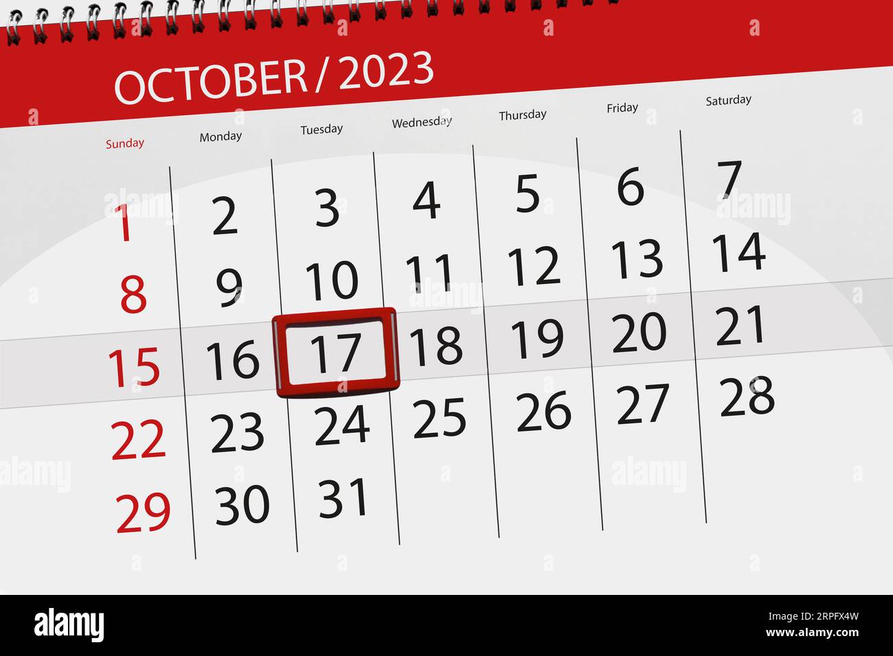 Calendar 2023, deadline, day, month, page, organizer, date, October ...